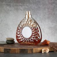 China Industrial Beverage 500ml Glass Luxury Brandy Wine Bottle with Cork Stopper for sale