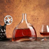 China 700ml 750ml Black Glass Bottle for Customized Whisky Brandy Vodka Tequila Gin Spirit for sale