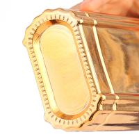 China 500ml Round Electroplate Gold Color Vodka Gin Bottles with Personalized Packaging for sale