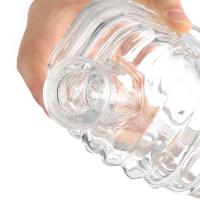 China Clear Super Flint Glass Brandy Xo Bottle 200 Ml 375 Ml 500 Ml 700 Ml 1000 Ml Empty for sale