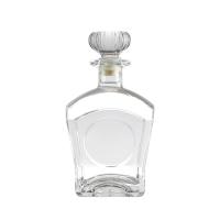 China Aluminum Plastic PP Collar Custom Engraved 750ml Glass Bottle for Spirits Xo Brandy Alcohol for sale