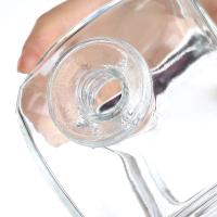 China Aluminum Plastic PP Collar Custom Engraved 750ml Glass Bottle for Spirits Xo Brandy Alcohol for sale