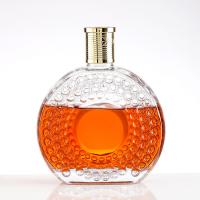 China 375ml 500ml 750ml Vodka Spirit Whisky Liquor Empty Glass Bottle with Fancy Custom Design for sale
