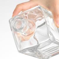 China Super Flint Glass 750ML Empty Square Vodka Whisky Gin Rum Glass Bottle for End Market for sale