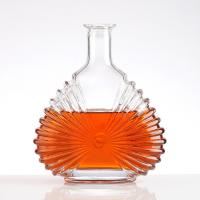 China Tequila Gin Brandy Rum Whiskey Vodka Liquor Spirits 700ml 750ml Hot Stamping Embossed Glass Bottle for sale