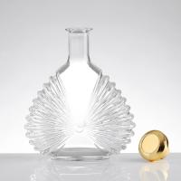 China Tequila Gin Brandy Rum Whiskey Vodka Liquor Spirits 700ml 750ml Hot Stamping Embossed Glass Bottle for sale