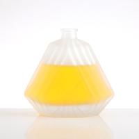 China 500 ml Frosted Empty Crystal Glass Bottle with Collar Material of Aluminum Plastic PP for sale