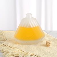China 500 ml Frosted Empty Crystal Glass Bottle with Collar Material of Aluminum Plastic PP for sale