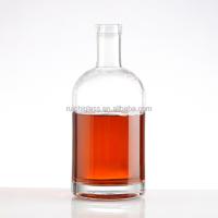 China 500ml 750ml Glass Liquor Bottle for Whiskey Vodka Custom Make Industrial Beverage for sale