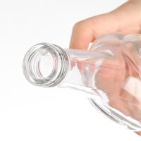 China 375ml 700ml Square Glass Bottle for Gin Rum Vodka Enhance Your Drinking Experience for sale