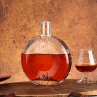 China Hot Stamping Surface Handling 700ml 750 Ml Luxury Brandy Glass Bottle Spirits Bottle for sale