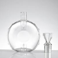 China Hot Stamping Surface Handling 700ml 750 Ml Luxury Brandy Glass Bottle Spirits Bottle for sale
