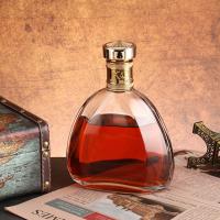 China Black Glass Drinking Bottle for 700ml Brandy Rum Vodka Liquor Sheet 750ml Glass Bottle for sale
