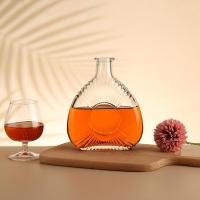 China Super Flint Glass Bottle for Vodka Brandy Whisky Rum Hot Stamping Transparent Design for sale
