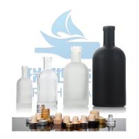 China Super Flint Glass 500ml 750ml Frosted Empty Liquor Bottles for Your Benefit for sale