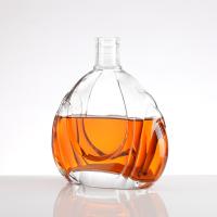 China Crystal White 500ml 700ml 750ml Liquor Glass Bottles for Spirits Wine Whisky Brandy for sale