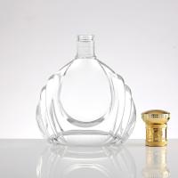 China Crystal White 500ml 700ml 750ml Liquor Glass Bottles for Spirits Wine Whisky Brandy for sale