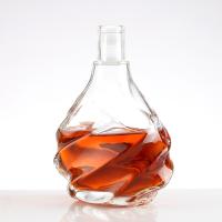 China 200ml 375ml 500ml 700ml 750ml Glass Bottle for Frosting Wine Liquor Whisky Vodka Brandy for sale