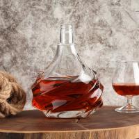 China 200ml 375ml 500ml 700ml 750ml Glass Bottle for Frosting Wine Liquor Whisky Vodka Brandy for sale