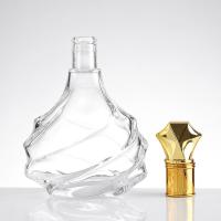 China 200ml 375ml 500ml 700ml 750ml Glass Bottle for Frosting Wine Liquor Whisky Vodka Brandy for sale