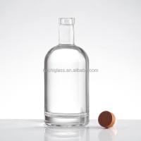 China Base Material Super Flint Glass 500ml 750ml 1000ml Bottles for Vodka Whisky Liquor for sale