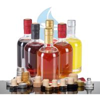China 500ml 750ml 1000ml Vodka Whisky Liquor Glass Bottle with Aluminum Plastic PP Collar for sale
