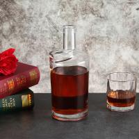 China Unique Design Liquor Glass Bottles for Alcoholic Beverages Whisky Brandy Rum Gin Wine for sale