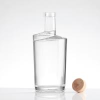 China Unique Design Liquor Glass Bottles for Alcoholic Beverages Whisky Brandy Rum Gin Wine for sale