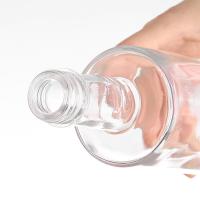 China 750ml Gold Crystal Glass Vodka Wine Decanter with Collar Material Aluminum Plastic PP for sale