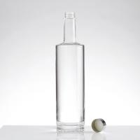 China 750ml Gold Crystal Glass Vodka Wine Decanter with Collar Material Aluminum Plastic PP for sale