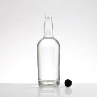 China 100ml 375ml 500ml 750ml Liquor Glass Bottle for Vodka Gin Whiskey Rum with Cork for sale