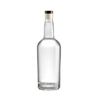 China 100ml 375ml 500ml 750ml Liquor Glass Bottle for Vodka Gin Whiskey Rum with Cork for sale