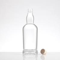 China Transparent High Flint Glass Bottle 60ml 750ml 1000ml with Aluminum Plastic PP Collar for sale