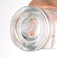 China Transparent High Flint Glass Bottle 60ml 750ml 1000ml with Aluminum Plastic PP Collar for sale