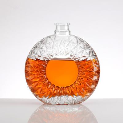 China Custom Make 750ml 700ml Spirit Gin Liquor Whisky Rum Tequila Vodka Glass Bottle With Cap for sale