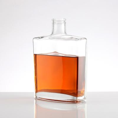 China 375ml 500ml 750ml 700ml Clear Glass Bottle for Brandy Tequila Vodka Spirits for sale