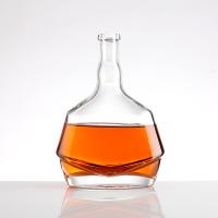 China end Unique Shaped Clear 500ml 700ml 750ml Whisky Glass Bottle for Beverage Industry for sale