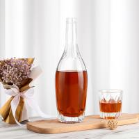 China 750ml 1000ml Super Flint Whiskey Glass Bottle and Affordable for Brandy for sale