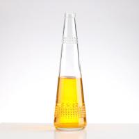 China Industrial Beverage Heavy Glass Tall Round 700ml Cork Whiskey Vodka Bottle with Cork for sale