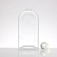 China 700ml Clear Vodka Alcohol Spirits Liquor Whiskey Alcoholic Tequila Glass Bottle with Cork for sale