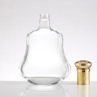 China Hot Stamping 700ml White Glass Bottle for Customized Design of Vodka Whisky Gin for sale