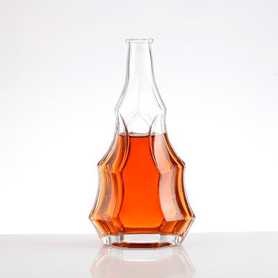 China Custom Make 200ml 375ml 500ml 750ml 1000ml Glass Bottle for Vodka Gin Whisky Beverage for sale