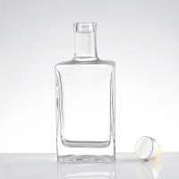 China 700ml 750ml Vodka Bottle for Custom Super Flint Material Liquor Brandy Glass Bottle for sale