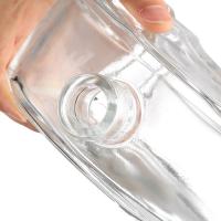 China Industrial Beverage 500 ml 700 ml 750 ml 1000 ml Luxury Whiskey Glass Bottle with cork for sale