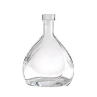 China 375ml 500ml 750ml Super Flint Glass Bottle for Luxury Whiskey Vodka Spirits Liquor for sale
