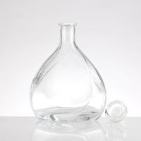 China 375ml 500ml 750ml Super Flint Glass Bottle for Luxury Whiskey Vodka Spirits Liquor for sale
