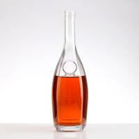 China Customized Shape Round Square Decal Logo Put Label 700ml 750ml Glass Bottle for Beverage for sale
