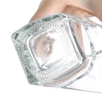 China Champagne Clear Glass Whisky Bottle with Cork 100ml 200ml 500ml 750ml Super Flint Glass for sale