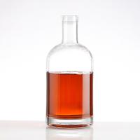 China Hot Stamping Super Flint Glass 750ml Vodka Whiskey Gin Brandy Tequila Rum Glass Bottle for sale