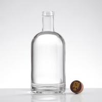 China Hot Stamping Super Flint Glass 750ml Vodka Whiskey Gin Brandy Tequila Rum Glass Bottle for sale